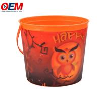 China customized plastic Halloween cartoon animal design popcorn container plastic food storage popcorn bucket with lid for sale