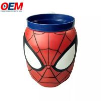 China customized plastic Halloween cartoon animal design popcorn container plastic food storage popcorn bucket with lid for sale