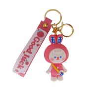 China custom toy manufacturer OEM Kitty Cat Keychain Melody Keychain Cartoon 3D Cartoon Keychain for sale