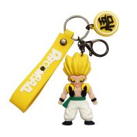 China OEM Cartoon 3D Kawaii  Sun Wukong Anime Keychain Custom 3D Cartoon Pvc Keychain for sale