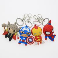 China OEM Cartoon 3D Kawaii  Sun Wukong Anime Keychain Custom 3D Cartoon Pvc Keychain for sale