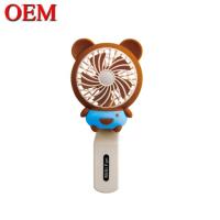 China Oem Portable Cartoon Fan Mini Rechargeable Fans for sale