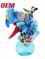 China Portable Mini Cooling Fan OEM Summer Portable Fan Made Handheld Cute Lithium Battery Fold Plastic Summer Cartoon for sale