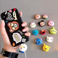 China Custom Mini Cute USB Toy OEM Cute Cartoon Cable Bites Figures Make Plsstic Animal Data Charger Bites Accessory toy for sale