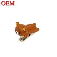 China Plastic Duck Cartoon Shape Office Stapler OEM Plastic Animal Toy School Stapler For Students for sale