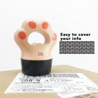 China Made Protection Roller Stamper OEM Security Inking Stamp Roller Customized Refill Ink Roller With Cutter for sale