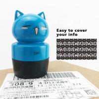 China 2023 Custom Children Flash Toy Animal Personalized Clothing Fabric Self Inking Name Cartoon Stamp for Kids for sale