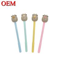 China Customized ABS Cute Cat Toy Pen Topper OEM 3D Figure Pencil Topper for sale