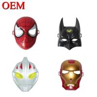 China Custom Halloween Masks PVC Superhero Spider Iron Hero Hulk Captain America Masks Cosplay Costumes Face Mask for sale