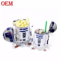 China Customized Printed Movie Star Plastic Popcorn Container OEM design Plastic Popcorn Bucket for sale