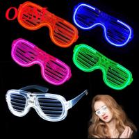 China Led Flashing Heart Shape Plastic Glasses Light Up Toys Glowing Party Glasses for sale