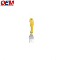 China Custom Spoon Funny Silicone Kids Children Trainer Washable Reusable Home Learning Baby Cartoon Learning Reusable Training for sale