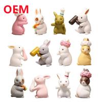 China OEM 3d Pvc Toys Made Cute Plastic Cake Mini Gift Toy Customized 6cm Height Animal Model for sale