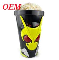 China 12oz 16oz  Plastic Popcorn Cup Cinema Festival Bottle Plastic Popcorn Cups for sale