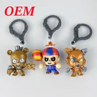 China 3D Character Keychain with Metal Plastic Key Ring Figure toy Keychain for sale