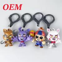 China 3D Character Keychain with Metal Plastic Key Ring Figure toy Keychain for sale