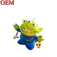 China Plastic Popcorn Bucket with Lid Food Grade Plastic Candy Cookie Container Popcorn Bowl Tubs For Movie Theater for sale