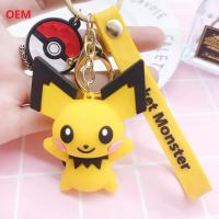 China 3D Character Keychain With Metal Key Ring Custom Plasitc Figure Keychain for sale