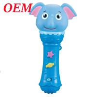 China Kids Handheld Wireless Microphone Toys Musical Instrument Karaoke Singing Cartoon Microphone Toys for sale