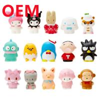 China Customized 5cm Height Rabbit Dog Monkey Pig Toys Made 15 Designs PVC Dolls OEM Blind Box Mini Toys for sale