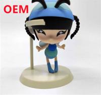 China Customized Red Color 3d Pvc Toys OEM Soft Plastic Collection Anime Characters Make TPR 10 Cm High Cute Girl Figure for sale