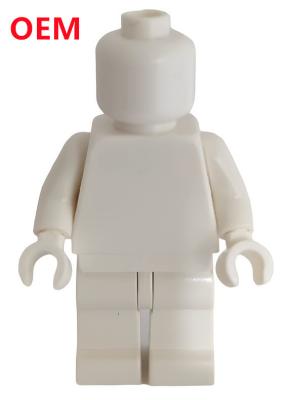 China Customized White Color Injection Plastic Parts OEM Abs Material Accessories Made 5cm Height Figure Toy for sale
