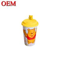 China OEM Plastic Cartoon Cute Cup / 3D Model Clear Plastic Mug for sale