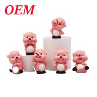 China Blind Box Head Tilt Cute Pink Ruby Plastic Toys for sale