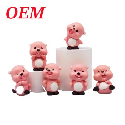 China Blind Box Head Tilt Cute Pink Ruby Plastic Toys for sale