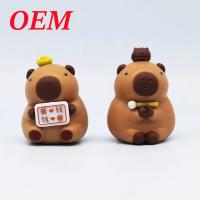 China Blind Box Capybara Decompression Decoration Bath Dolphin Touch Fish Car Decoration for sale