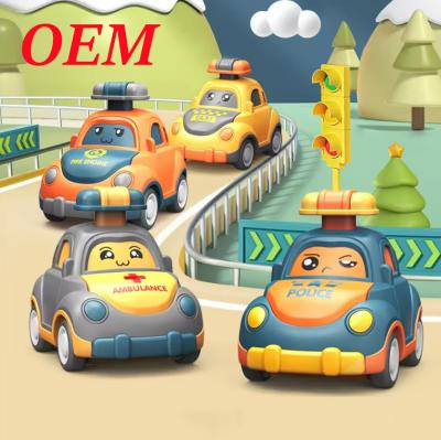 China Custom Plastic Toy PVC Pull Back Car Toys With Customized Designs for sale