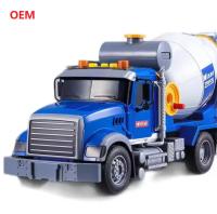 China Customized Mixer Truck Colour Plastic Pull Back Car Toys For Kids Only OEM for sale