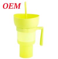 China Popcorn Container With Straw Food Safe Popcorn Bucket for sale