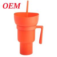 China Popcorn Container With Straw Food Safe Popcorn Bucket for sale