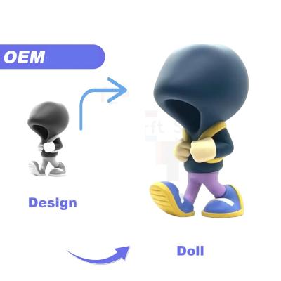 China OEM Custom 3D Printed Action Figures Vinyl PVC Toy Art Figurine Customizable Design for sale