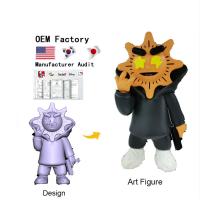 China OEM Custom 3D Printed Action Figures Vinyl PVC Toy Art Figurine Customizable Design for sale
