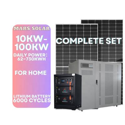 China Hybrid 10kw off Grid Solar Panels Energy Storage System Generator Power Green Technology Inverter 5kw Panel System for Home for sale