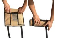 China Anti Abrasion Thickened Roll Up Tool Pouch , Multiscene Roll Out Tool Bag for sale