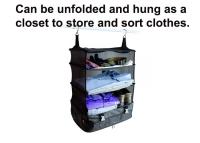 China Ventilate Moistureproof Clothes Hanging Organizer , Foldable Clothes Hanging Bag for sale