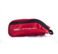 China Tour Zipper Ventilate Shoe Storage Bag 300D Polyester Oxford Fabric for sale
