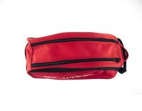 China Tour Zipper Ventilate Shoe Storage Bag 300D Polyester Oxford Fabric for sale