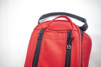 China Tour Zipper Ventilate Shoe Storage Bag 300D Polyester Oxford Fabric for sale