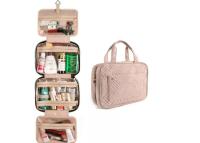 China Makeup Tearproof Roll Up Hanging Toiletry Bag Antiwear For Bathroom for sale