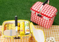 China BSCI Shopping Travel Camping Grocery Bags , Foldable Insulated Picnic Basket for sale