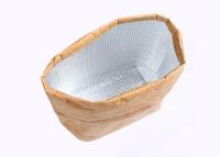 China Foldable Leakproof Jute Insulated Lunch Bag Washable Portable for sale