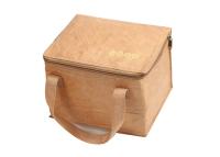 China Foldable Leakproof Jute Insulated Lunch Bag Washable Portable for sale