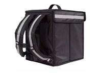 China Polyester Pizza Insulated Lunch Bag Reusable With Reflective Stripe for sale