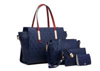 China abrasion resistant Women PU Handbag set for ladies Recycled Multiscene for sale