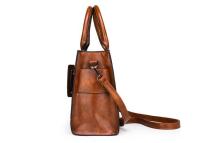 China Polyester Luxury Women PU Handbag Antiwear Multipurpose 32x13x23cm for sale