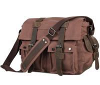 China Canvas 20L Men'S Leather Business Messenger Bag Reusable Wear Resistant for sale